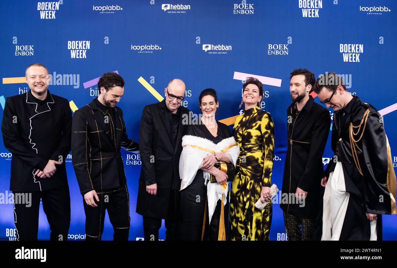 AMSTERDAM - The Chabot family and Eveline Aendekerk on the red carpet ...
