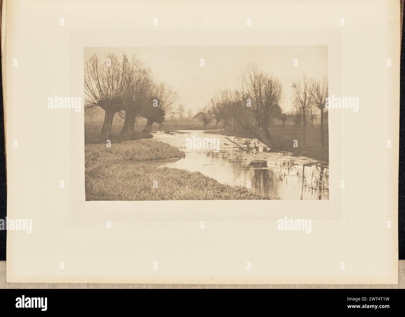 A Backwater on the Lea. Peter Henry Emerson, photographer (British ...