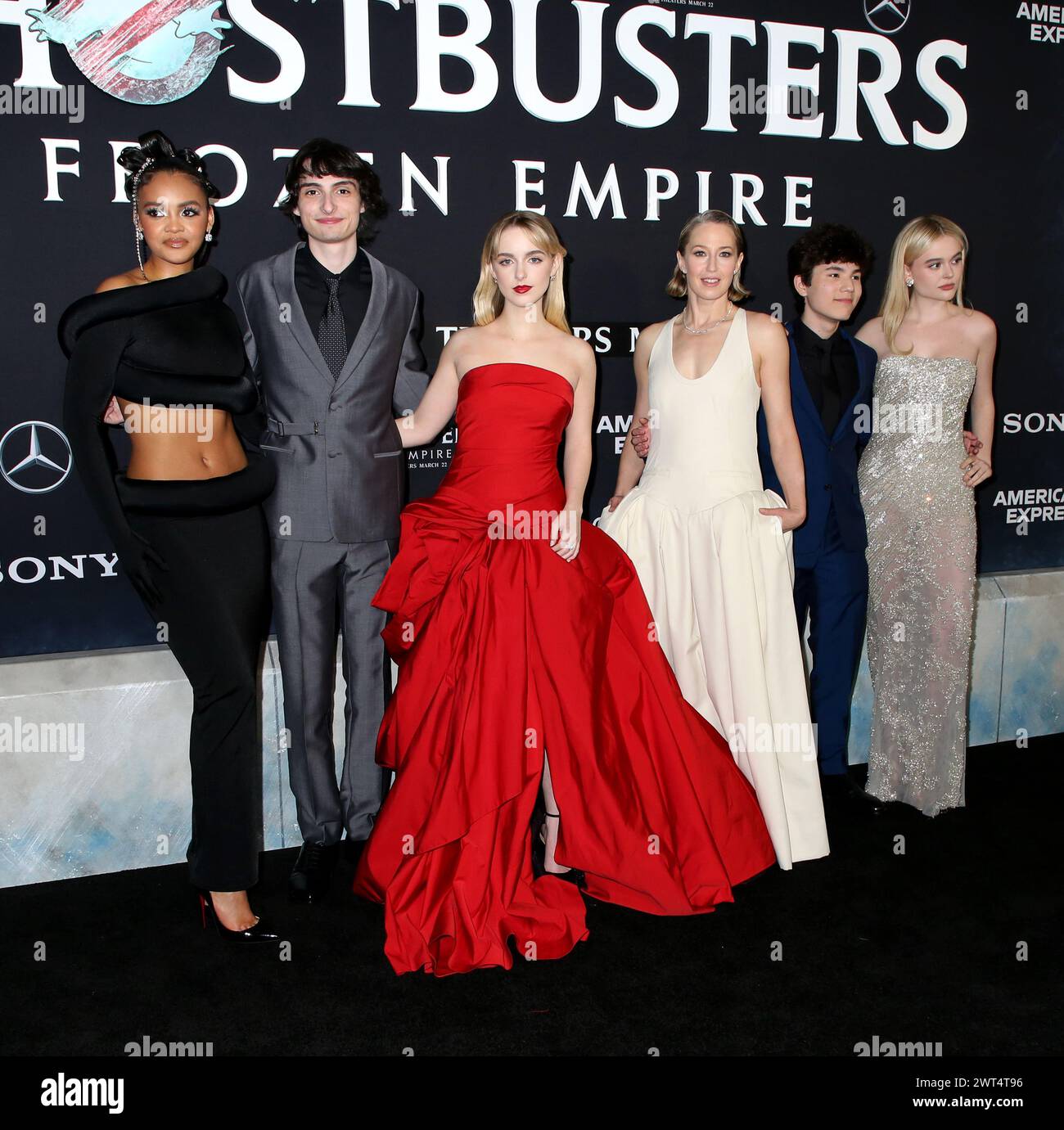 New York City, USA. 14th Mar, 2024. Celeste O'Connor, Finn Wolfhard ...