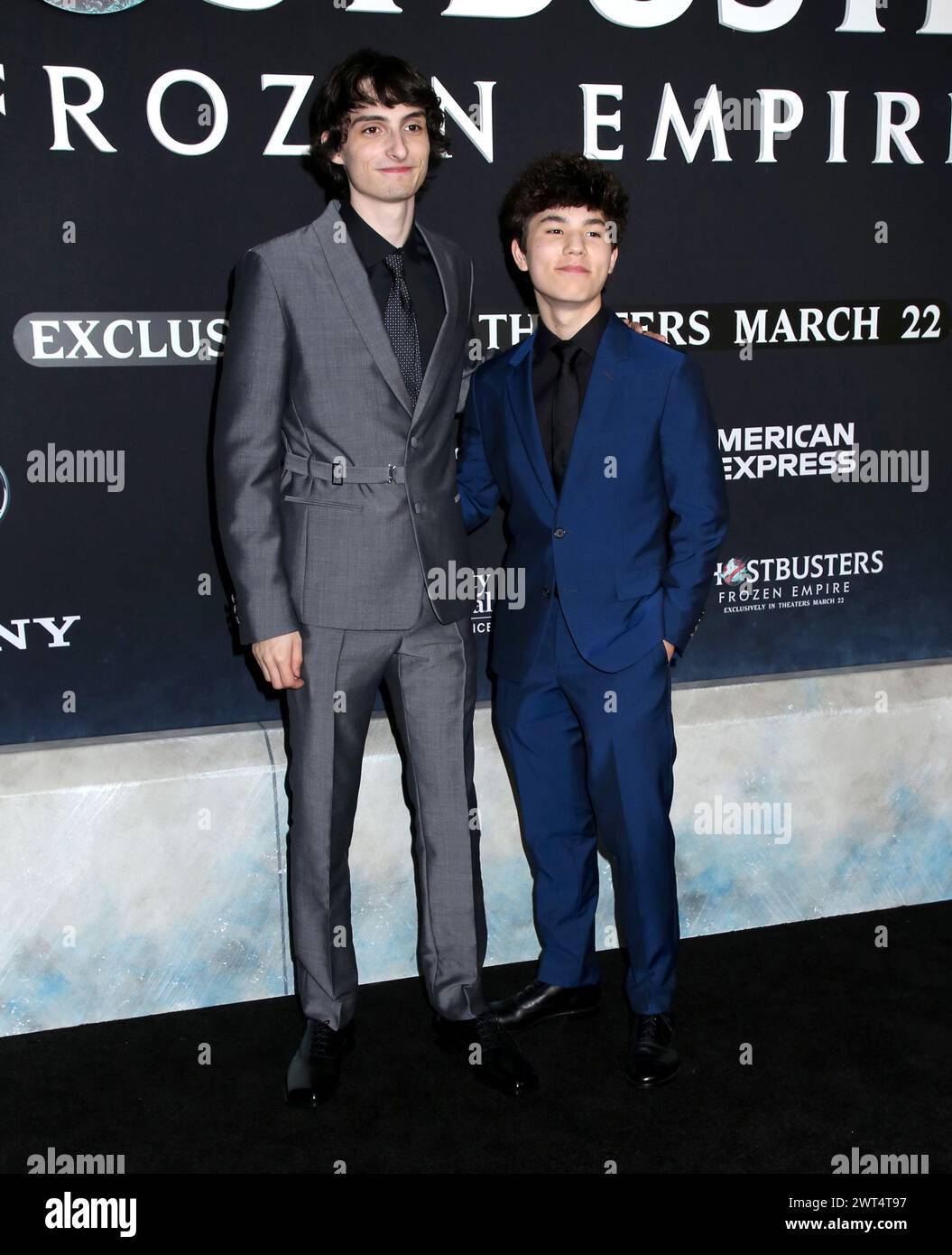 New York City, USA. 14th Mar, 2024. Finn Wolfhard and Logan Kim ...