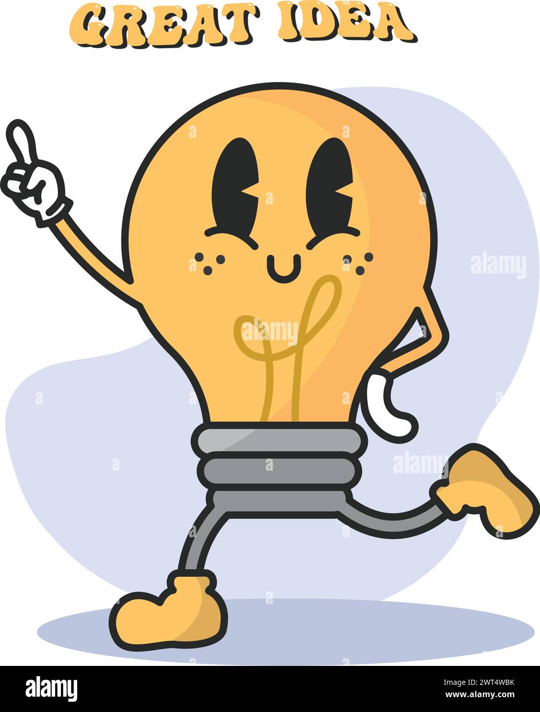 Kawaii lightbulb icon hi-res stock photography and images - Alamy