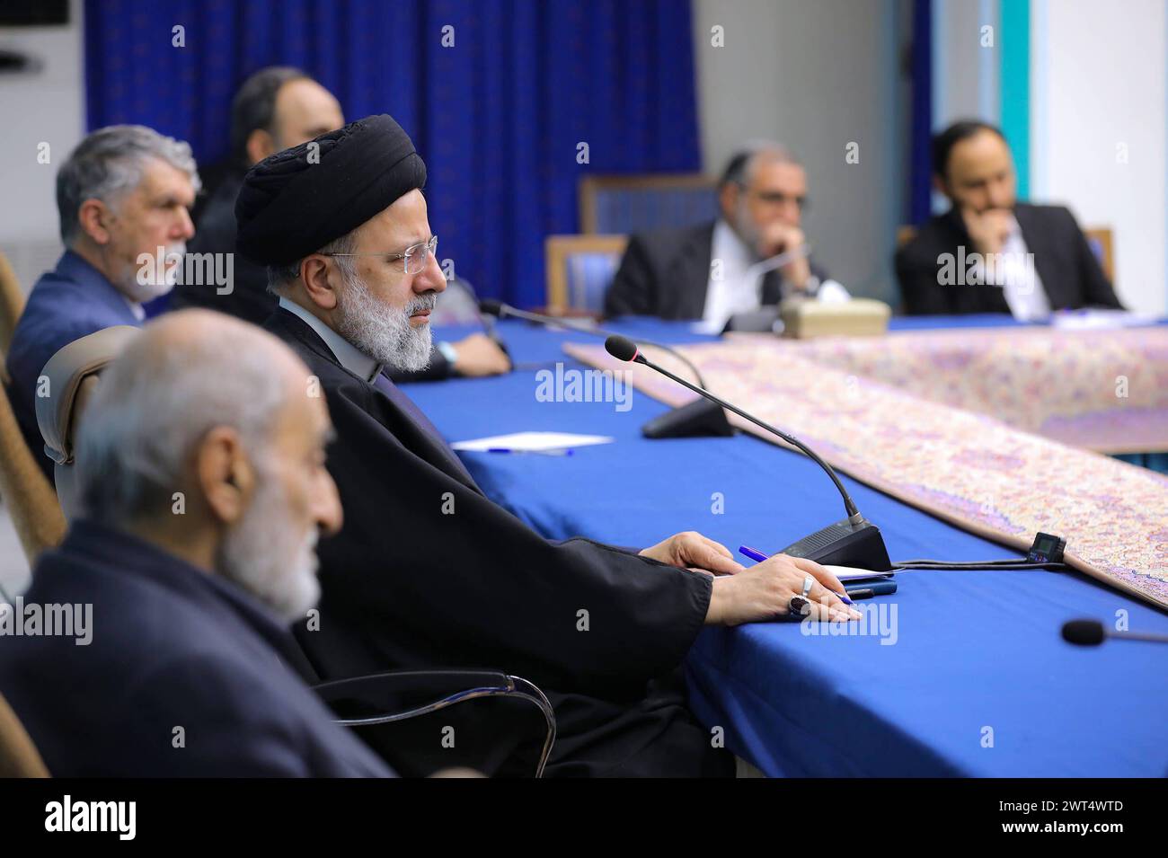 Iranian President Ebrahim Raisi during cordial meeting with media ...