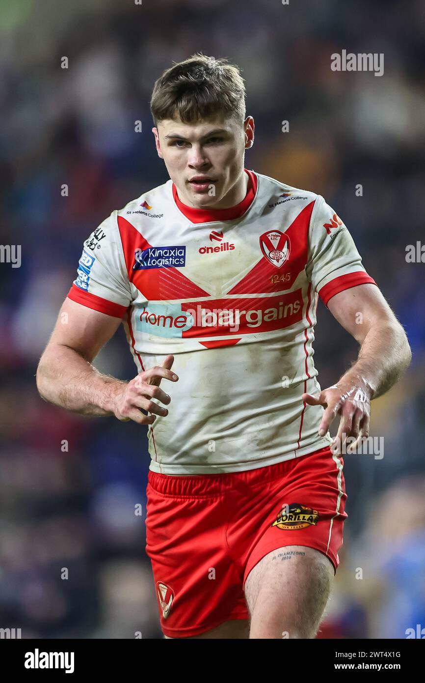 Jack Welsby of St. Helens during the Betfred Super League Round 5 match ...