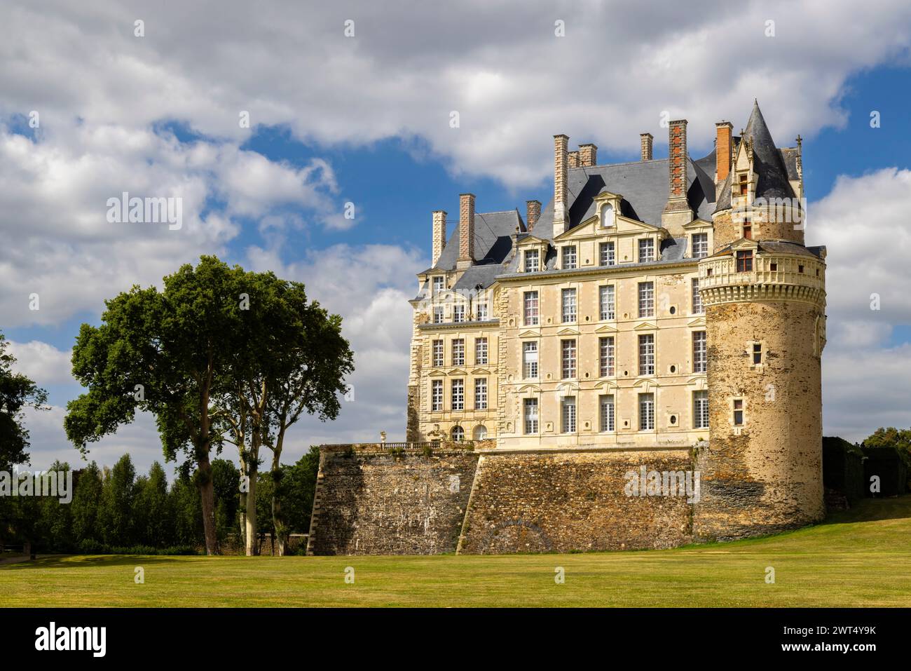 Chateau de Brissac, Brissac-Quince, Pays de la Loire, France Stock ...
