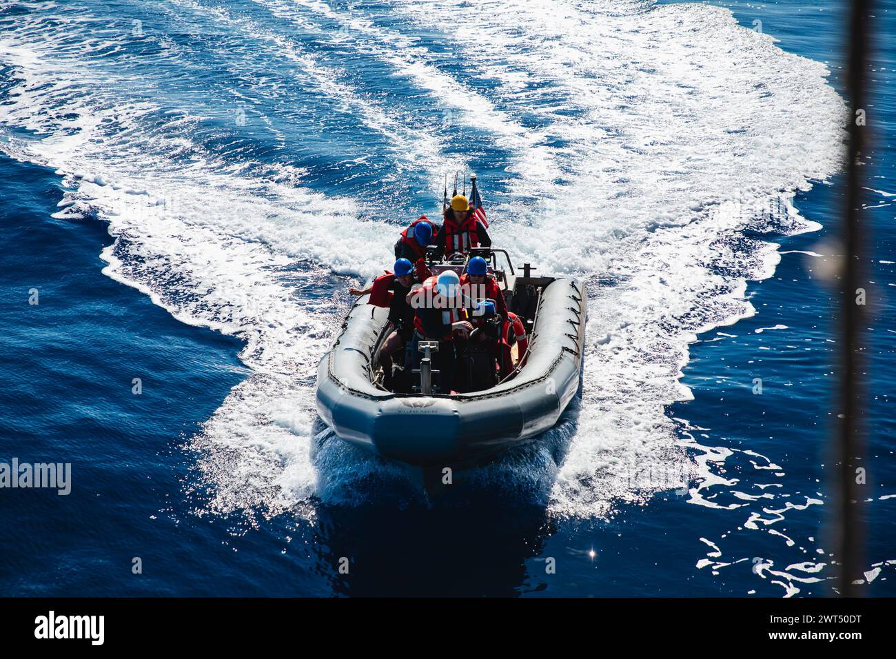 PACIFIC OCEAN (Mar. 9, 2024) Sailors assigned to the Arleigh Burke ...