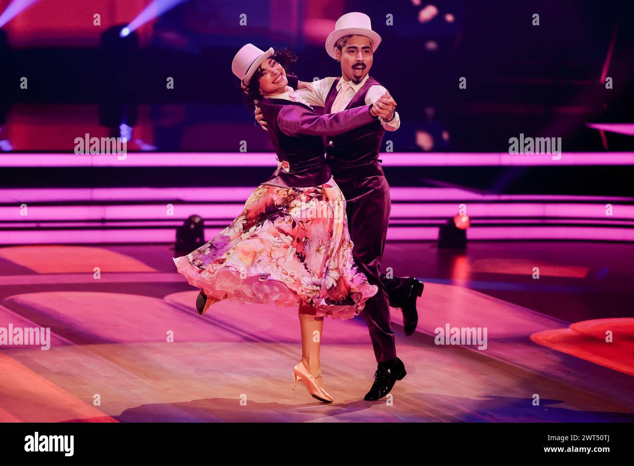 Cologne, Germany. 15th Mar, 2024. Tony Bauer, comedian, and Anastasia ...