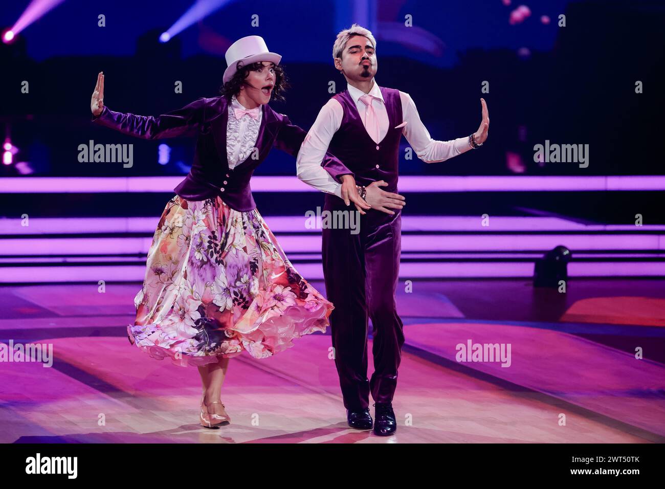 Cologne, Germany. 15th Mar, 2024. Tony Bauer, comedian, and Anastasia ...