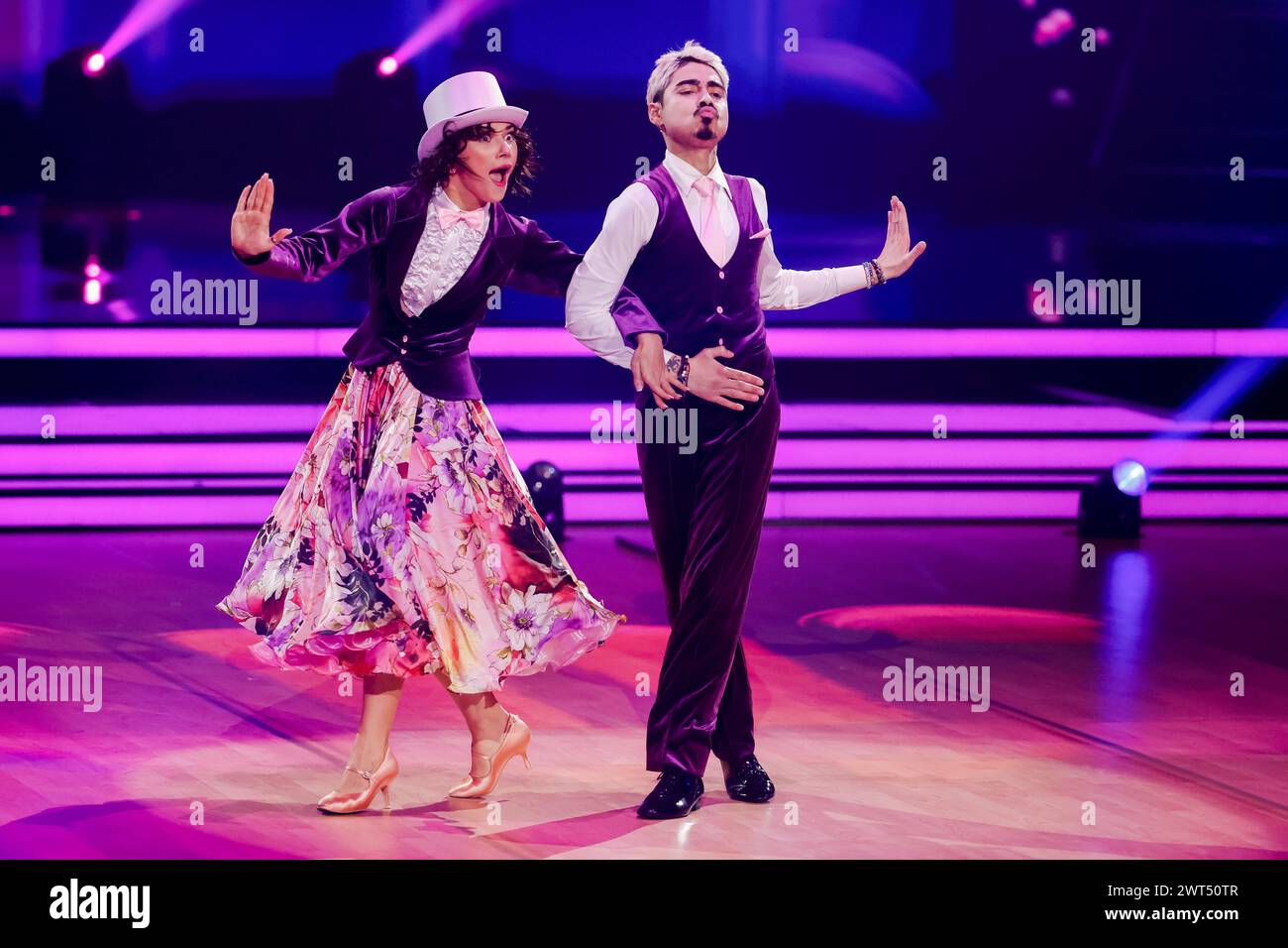 Cologne, Germany. 15th Mar, 2024. Tony Bauer, comedian, and Anastasia ...