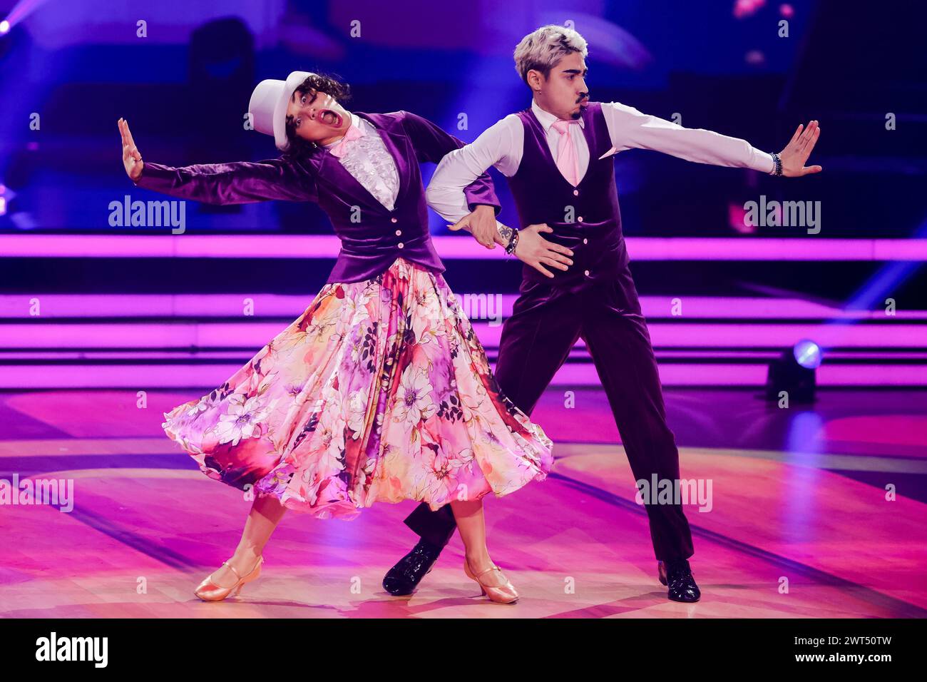 Cologne, Germany. 15th Mar, 2024. Tony Bauer, comedian, and Anastasia ...