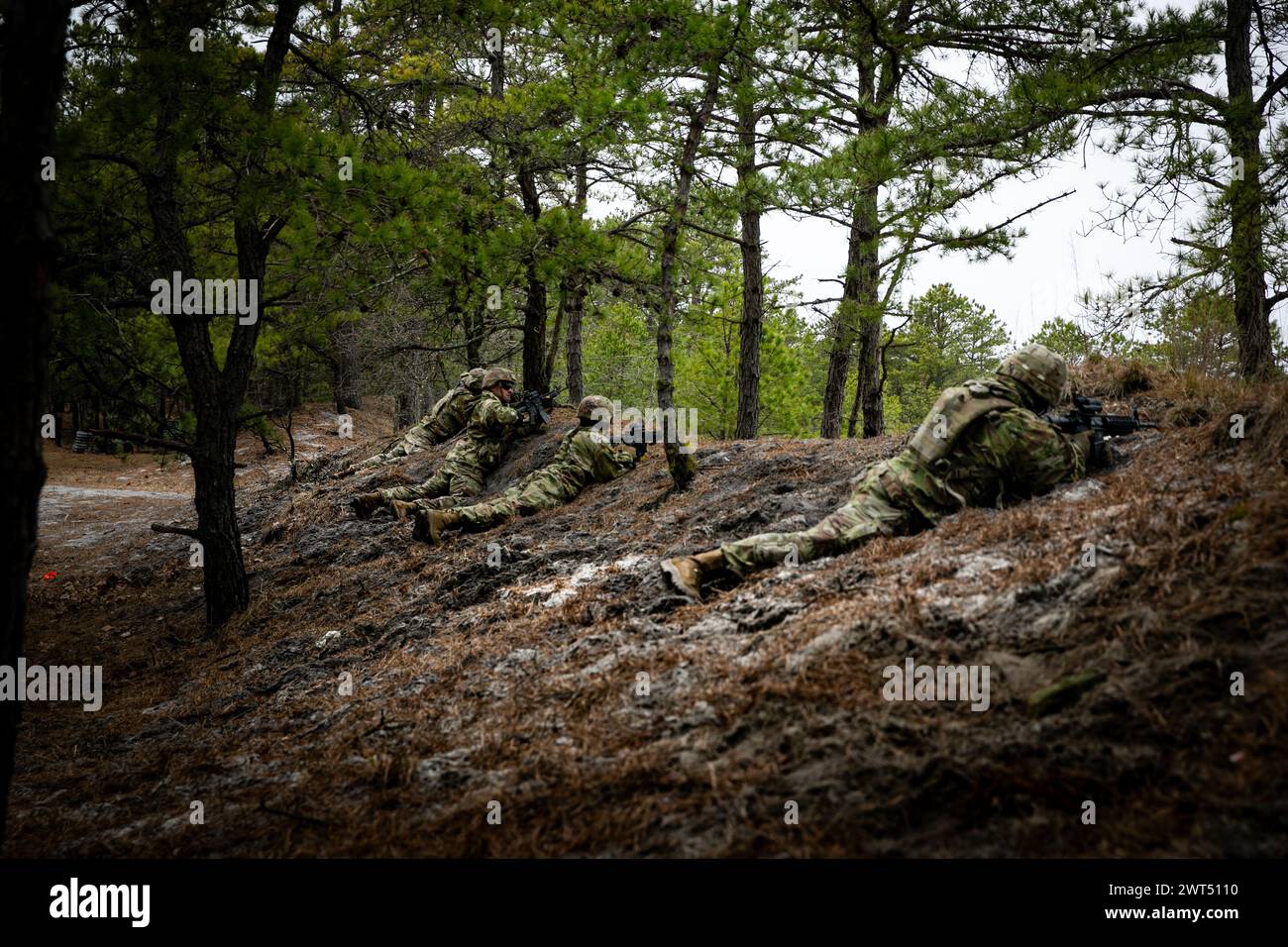 U.S. Army Combat Engineers assigned to Bravo Company, 104th Brigade ...