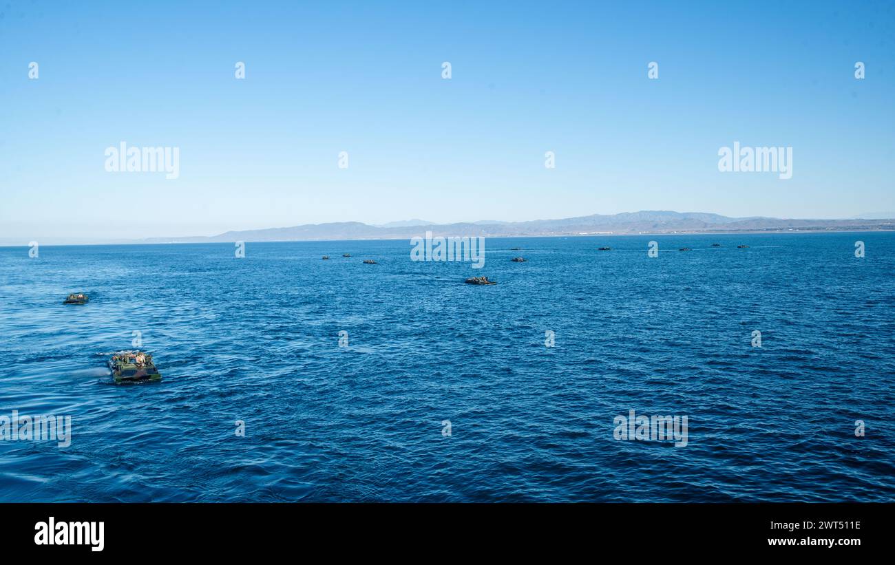 U.S. Marine Corps Amphibious Combat Vehicles assigned to Alpha Company ...