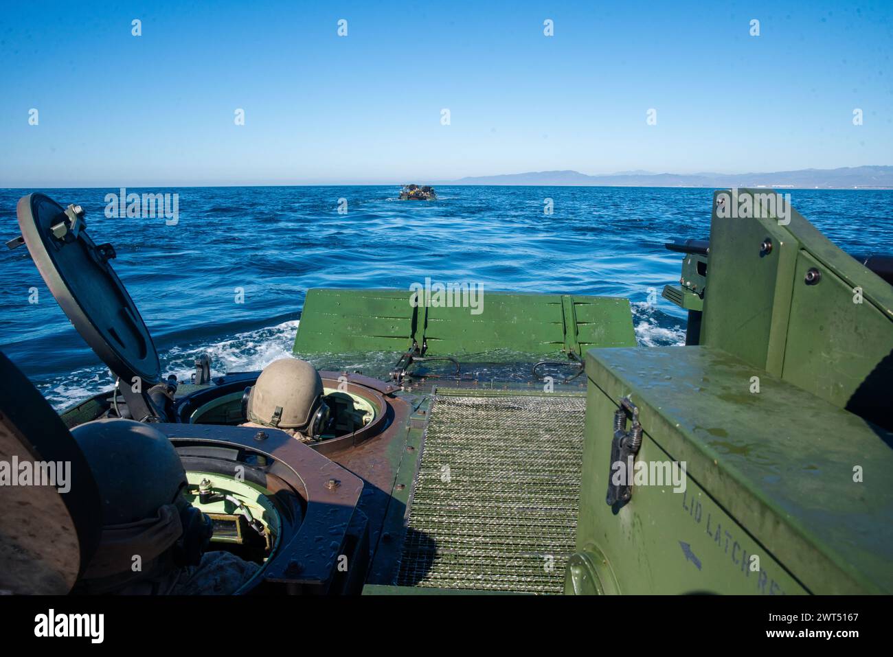 A U.S. Marine Corps Amphibious Combat Vehicle assigned to Alpha Company ...