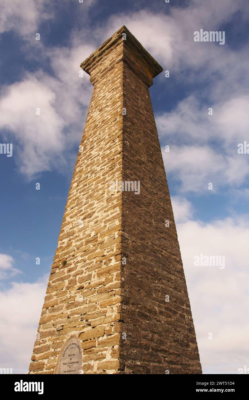 The Covenanter memorial tower at Scarvataing, Deerness, Orkney ...