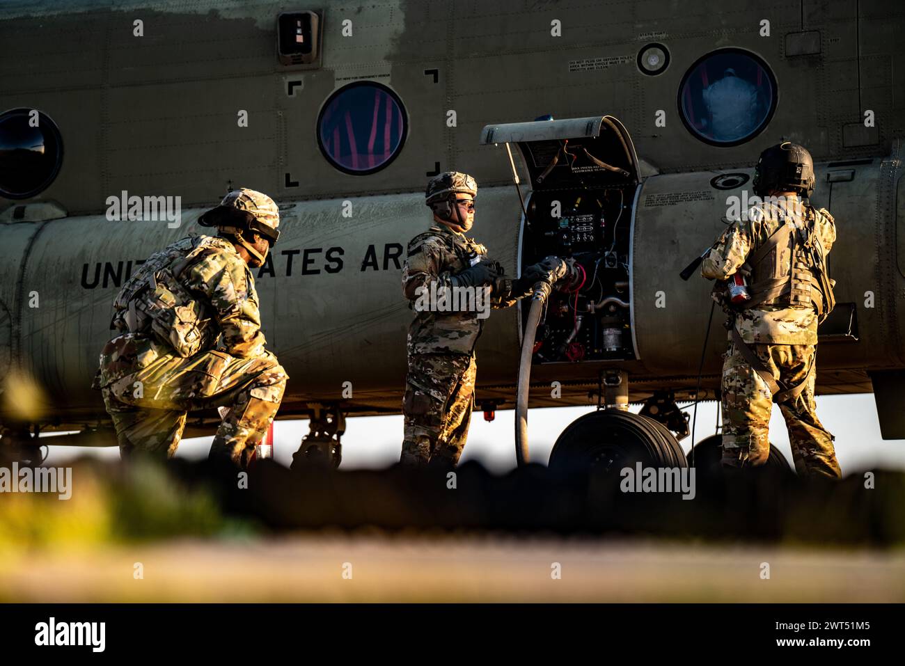 Paratroopers assigned to the 82nd Airborne Division Combat Aviation ...