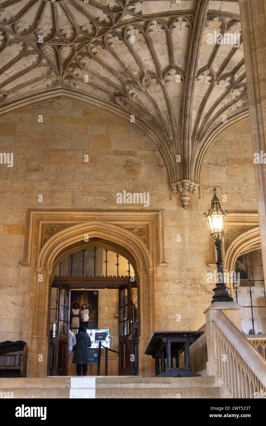 Bodley staircase to the Great Hall, Chest Church College, Oxford ...