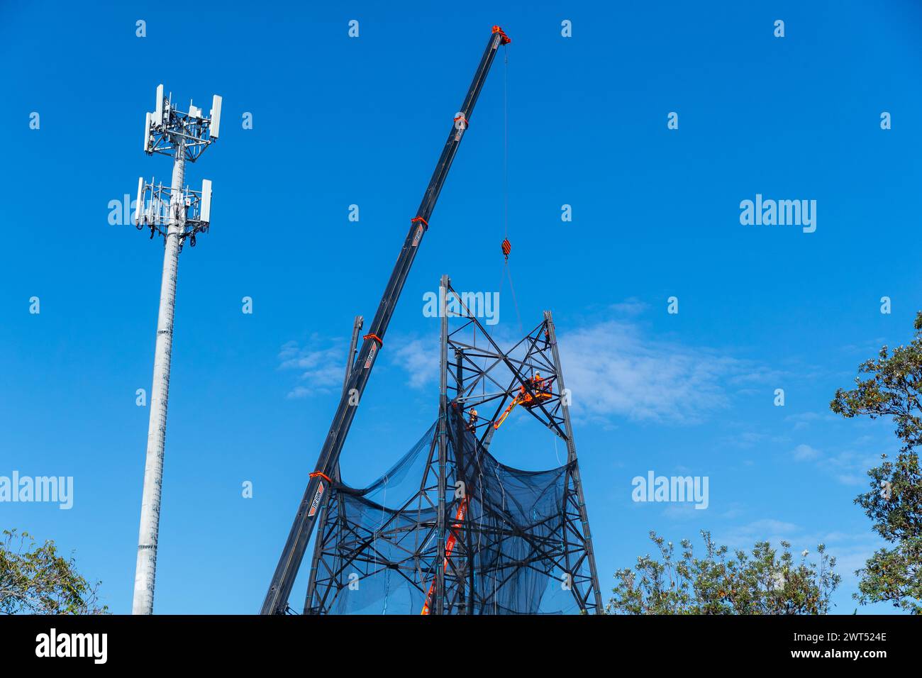 Waverley Communication Tower in Australia is being demolished ...