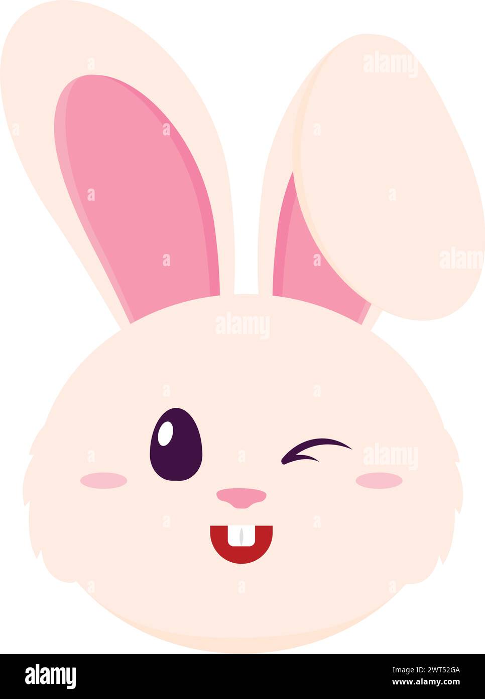 Cute bunny cartoon character Easter season Vector Stock Vector Image ...