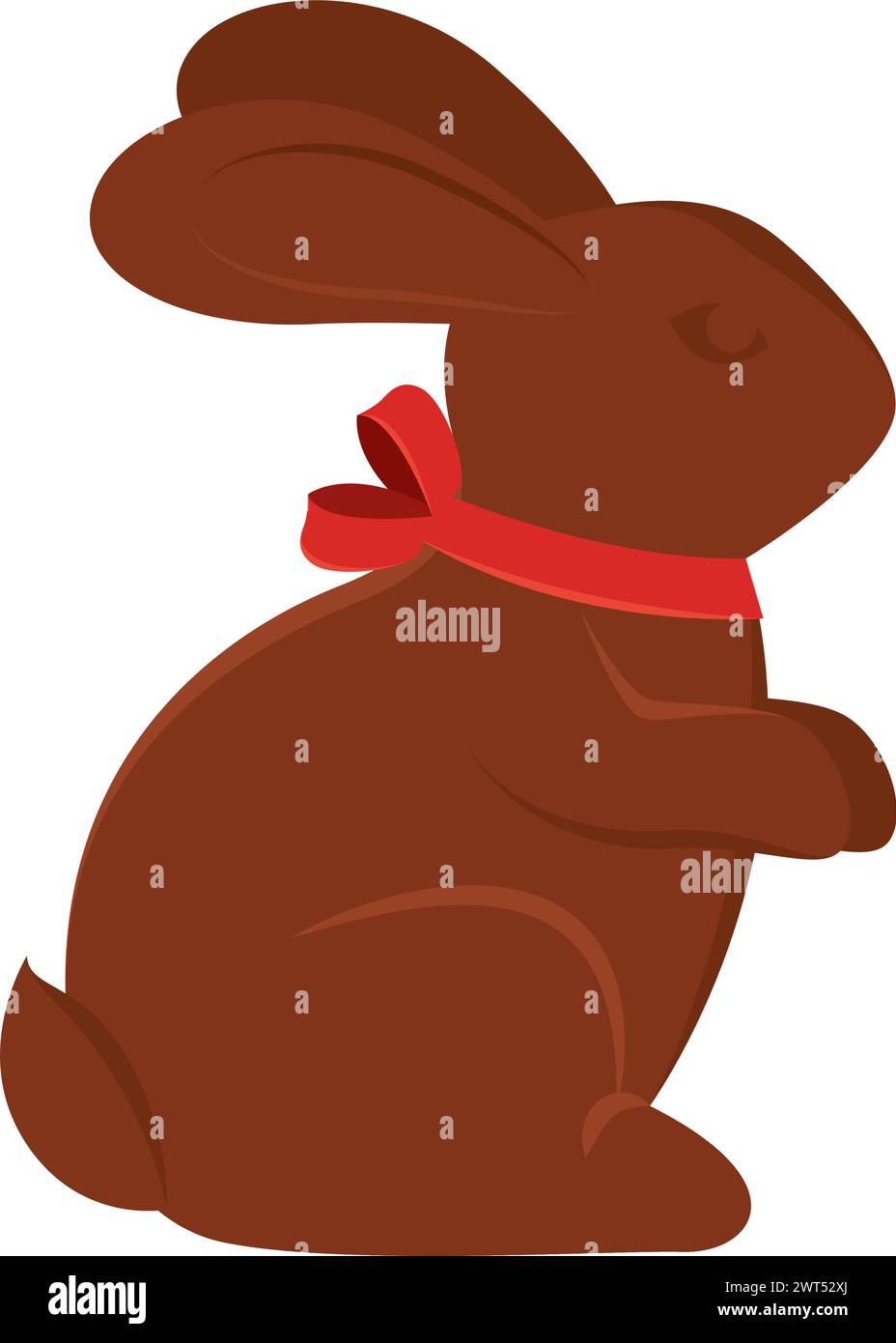 Chocolate bunny cartoon character Easter season Vector Stock Vector ...