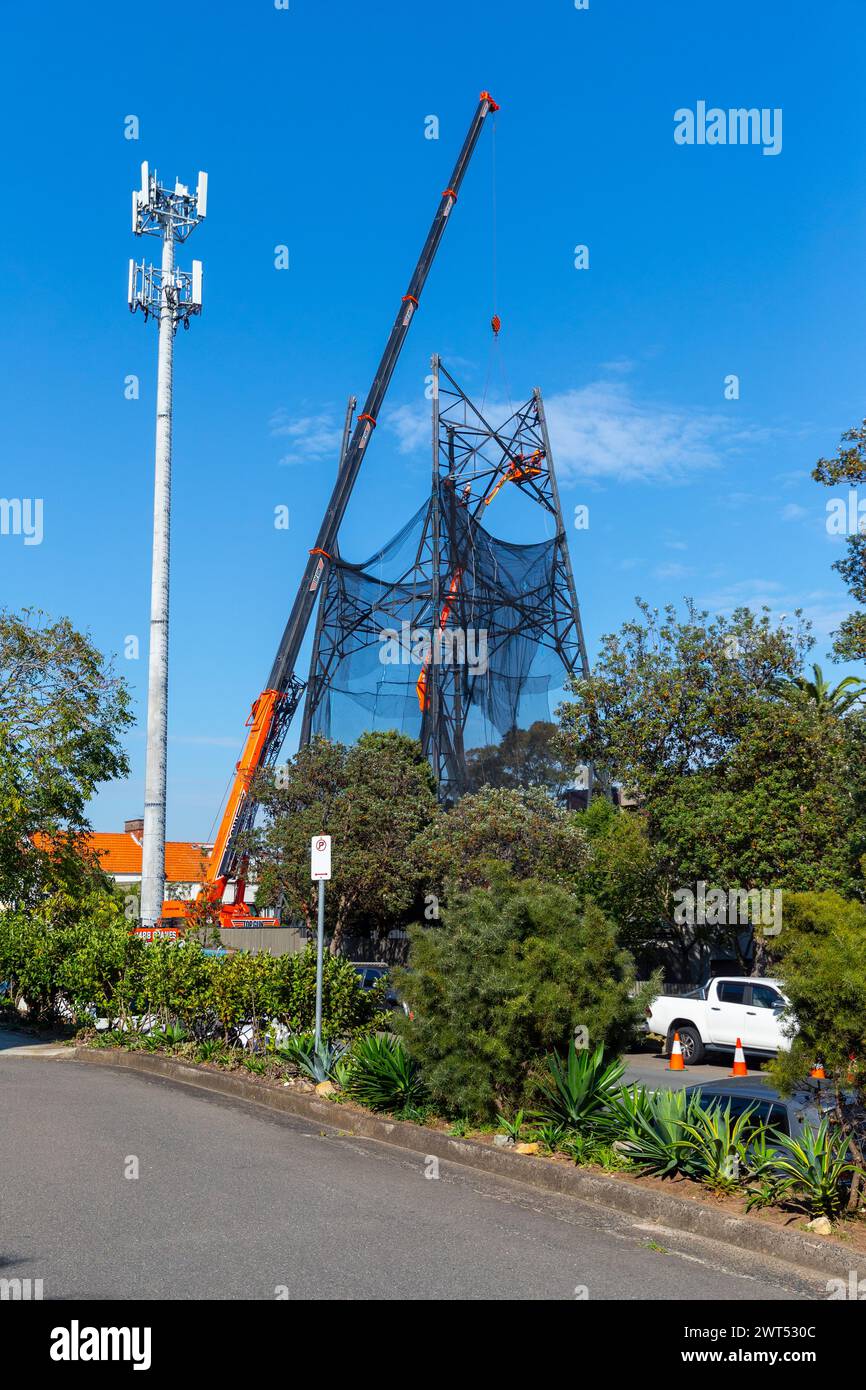 Waverley Communication Tower in Australia is being demolished ...