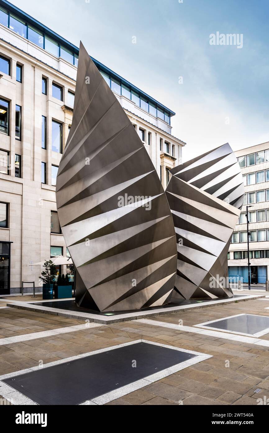 Steel sculpture called "Vents" or "Angel's Wings", by Thomas ...