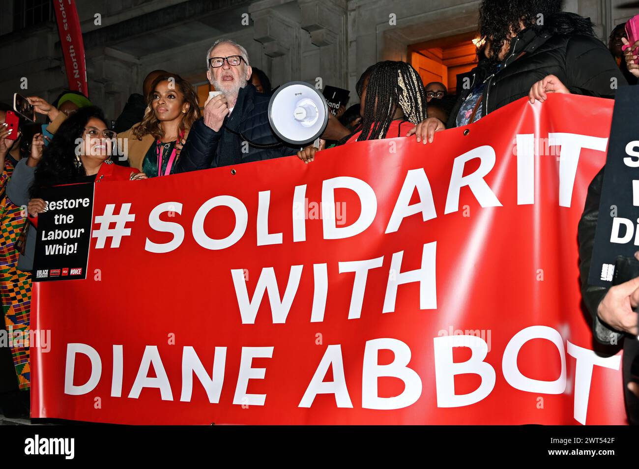 London, UK, March 15th, 2024. Speaker Jeremy Corbyn at the Hackney ...