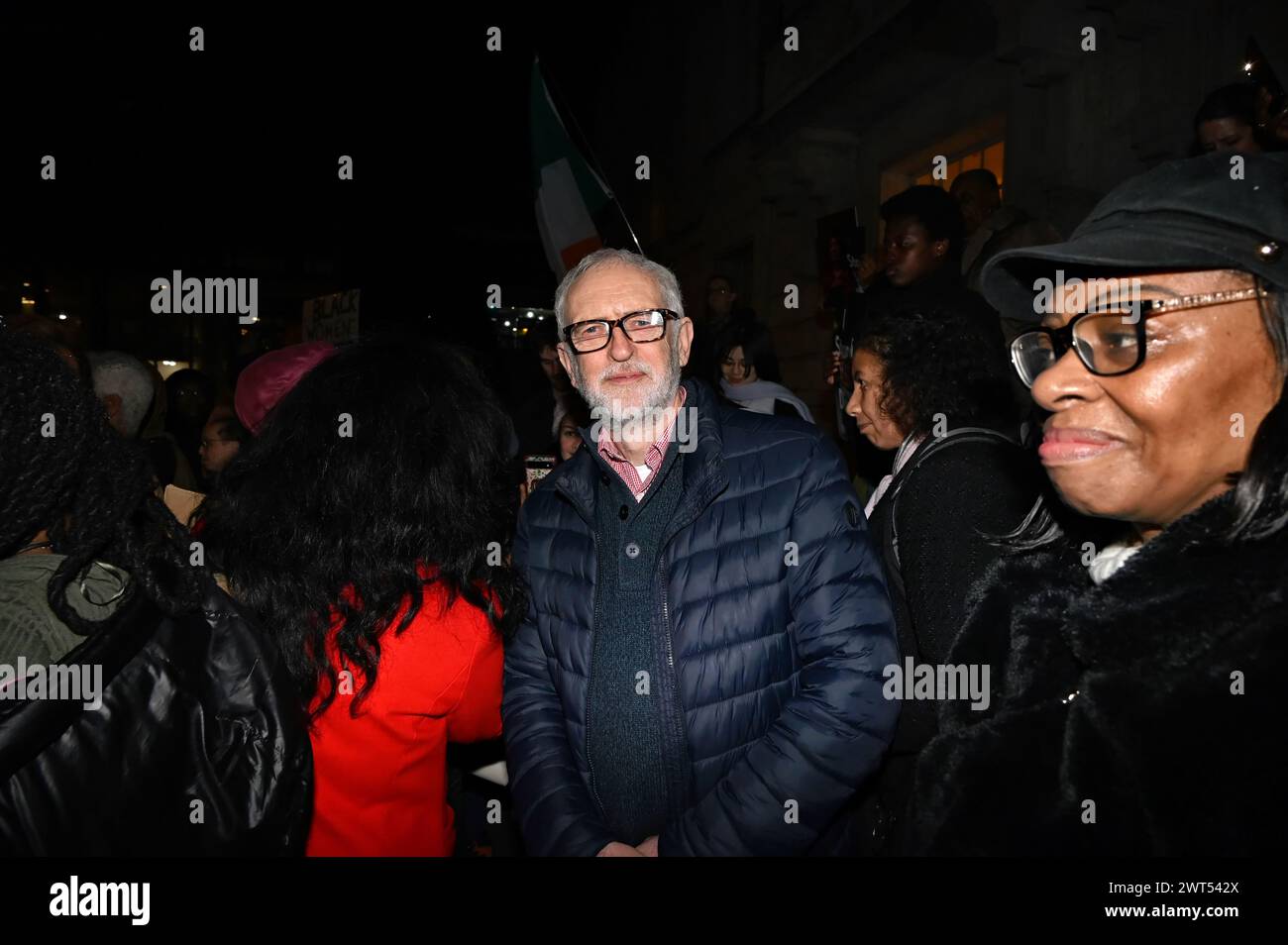 London, UK, March 15th, 2024. Speaker Jeremy Corbyn at the Hackney ...