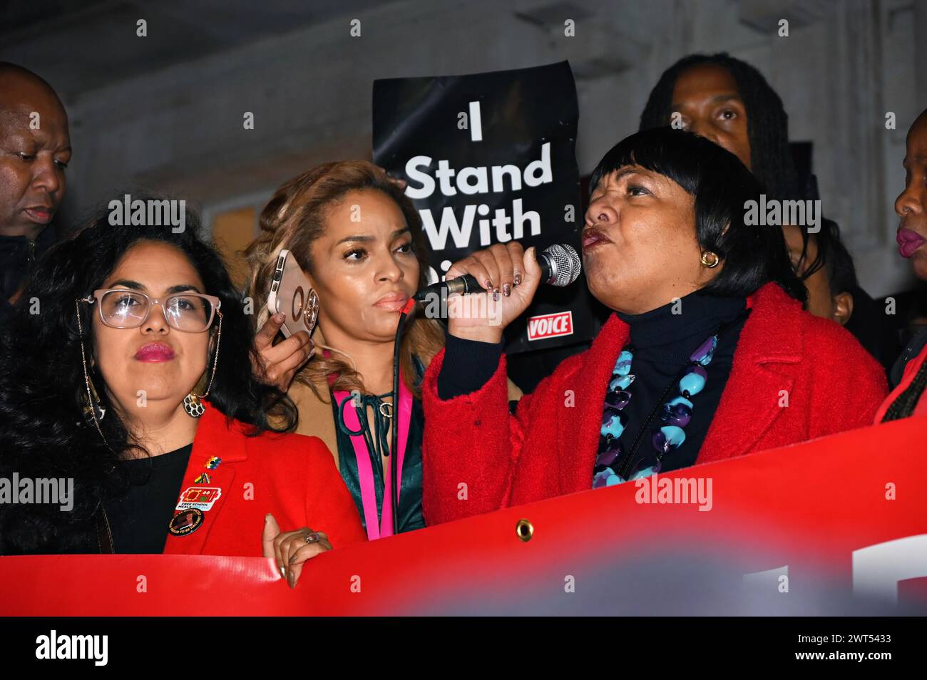 London, UK, March 15th, 2024. Speaker Diane Abbott at the Hackney ...