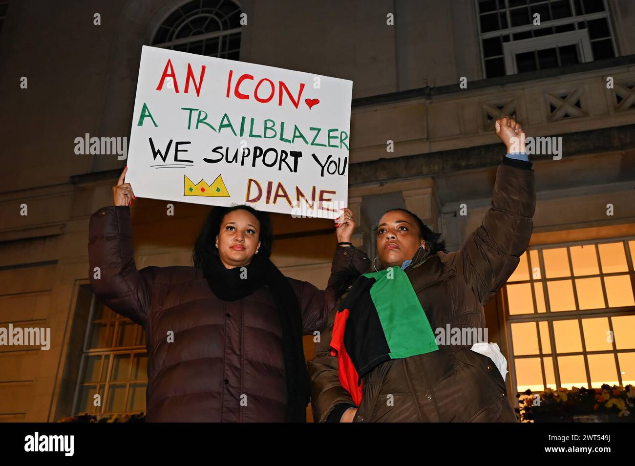 London, UK, March 15th, 2024. Hackney protest: Around a thousand people ...
