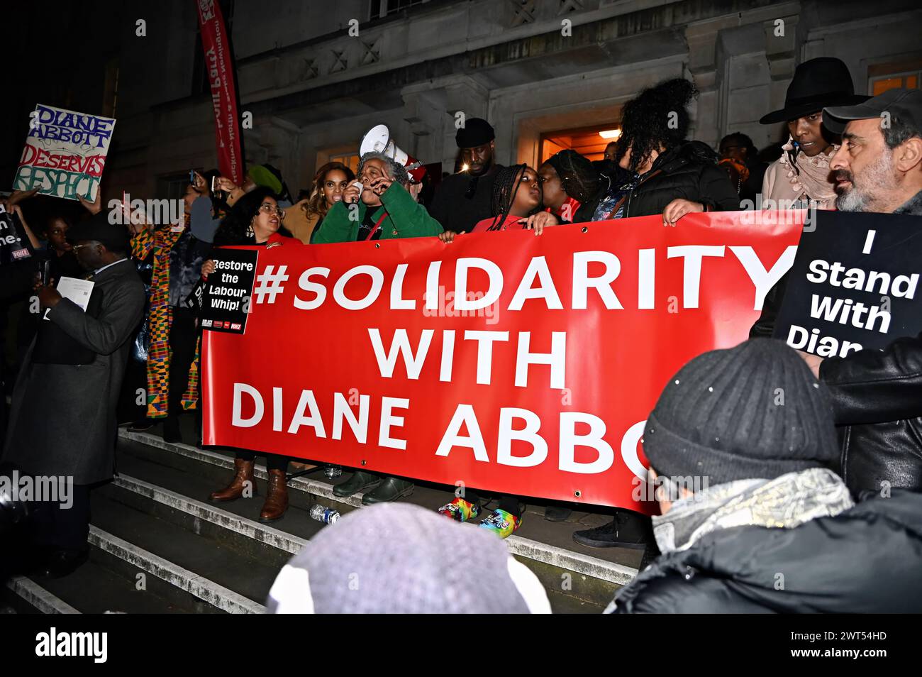 London, UK, March 15th, 2024. Hackney protest: Around a thousand people ...