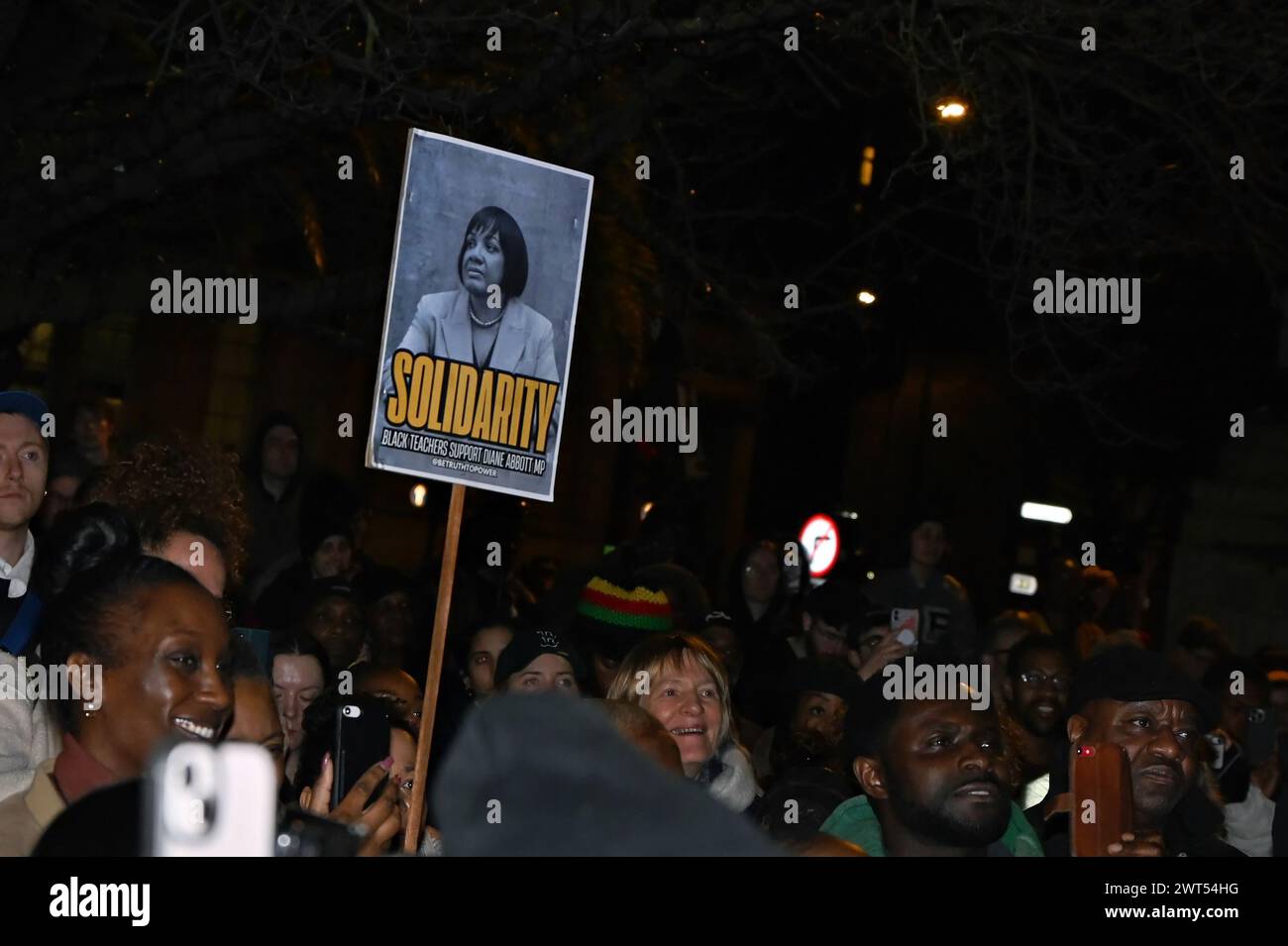 London, UK, March 15th, 2024. Hackney protest: Around a thousand people ...