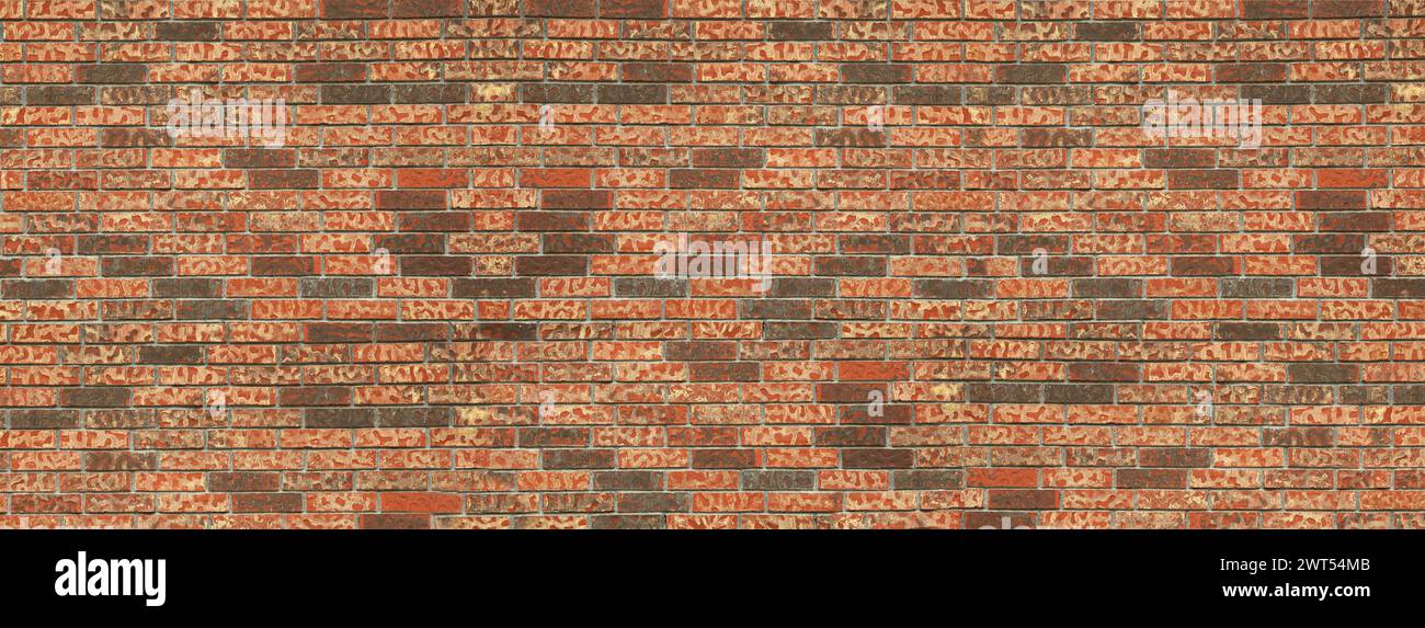Color brick wall as background, banner design Stock Photo - Alamy