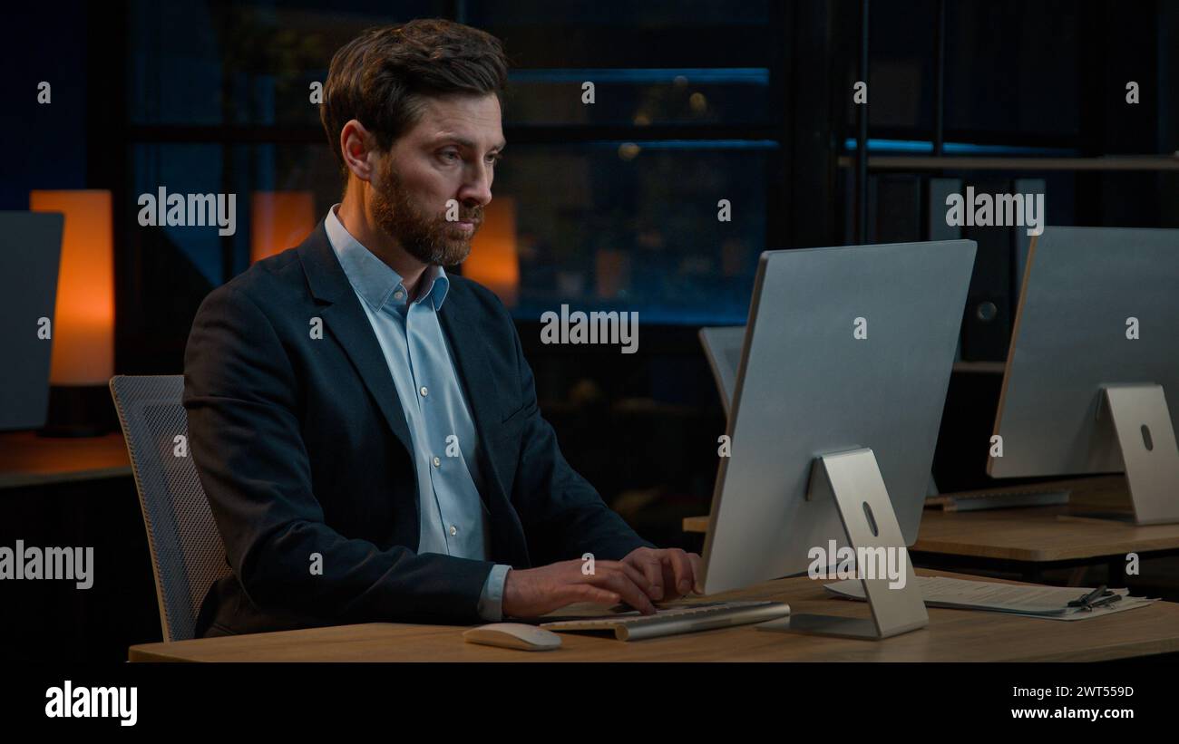 Male business portrait confident focused businessman millennial ...