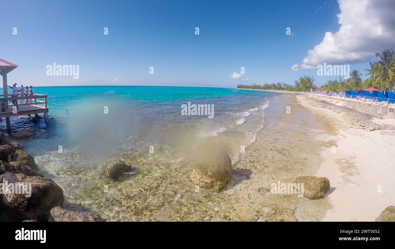Tropical beach of Princess Cays Island in Bahamas Stock Photo - Alamy