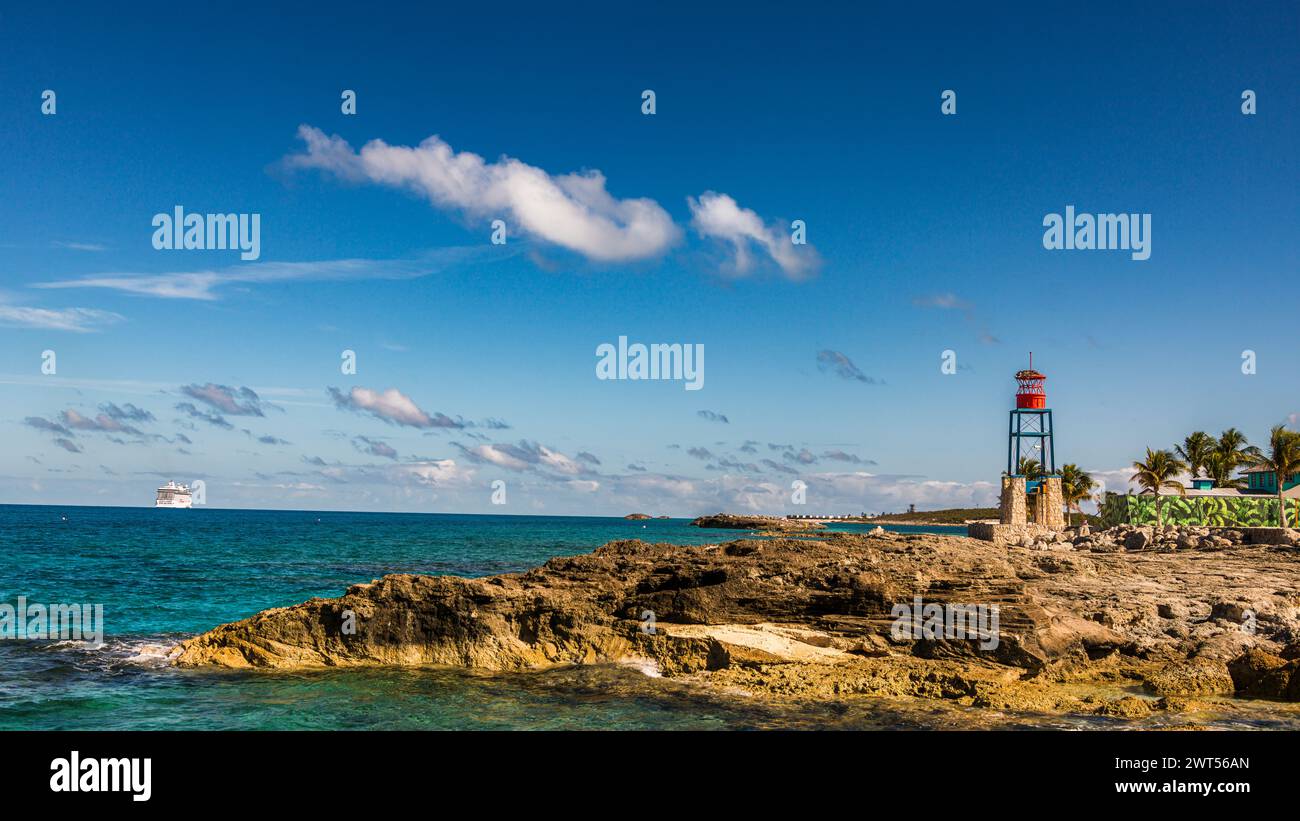 Bahamas Coco Cay Caribbean Island - Luxury beach oasis Stock Photo - Alamy