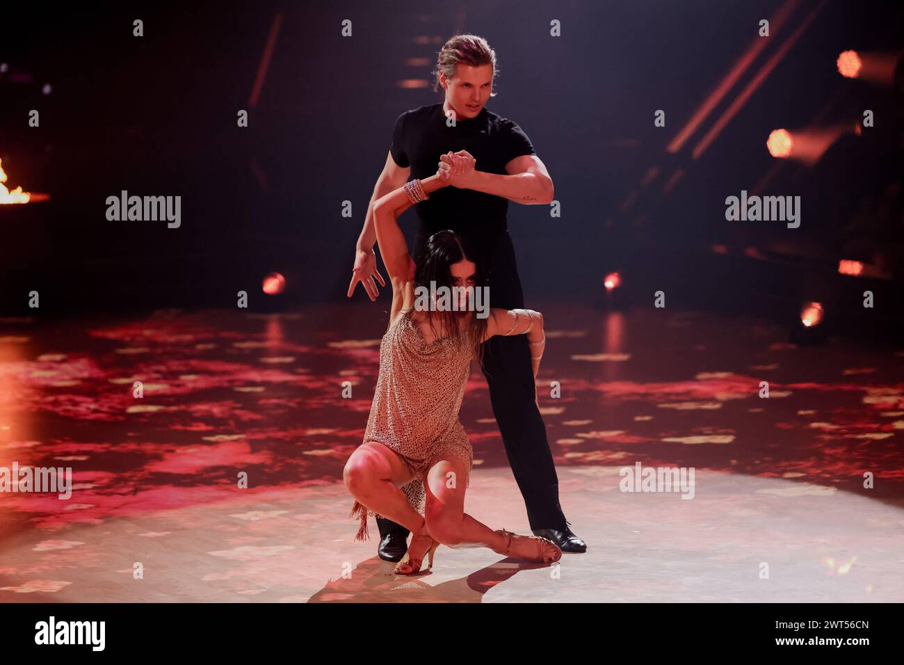 Cologne, Germany. 15th Mar, 2024. Gabriel Kelly, singer, and Malika ...