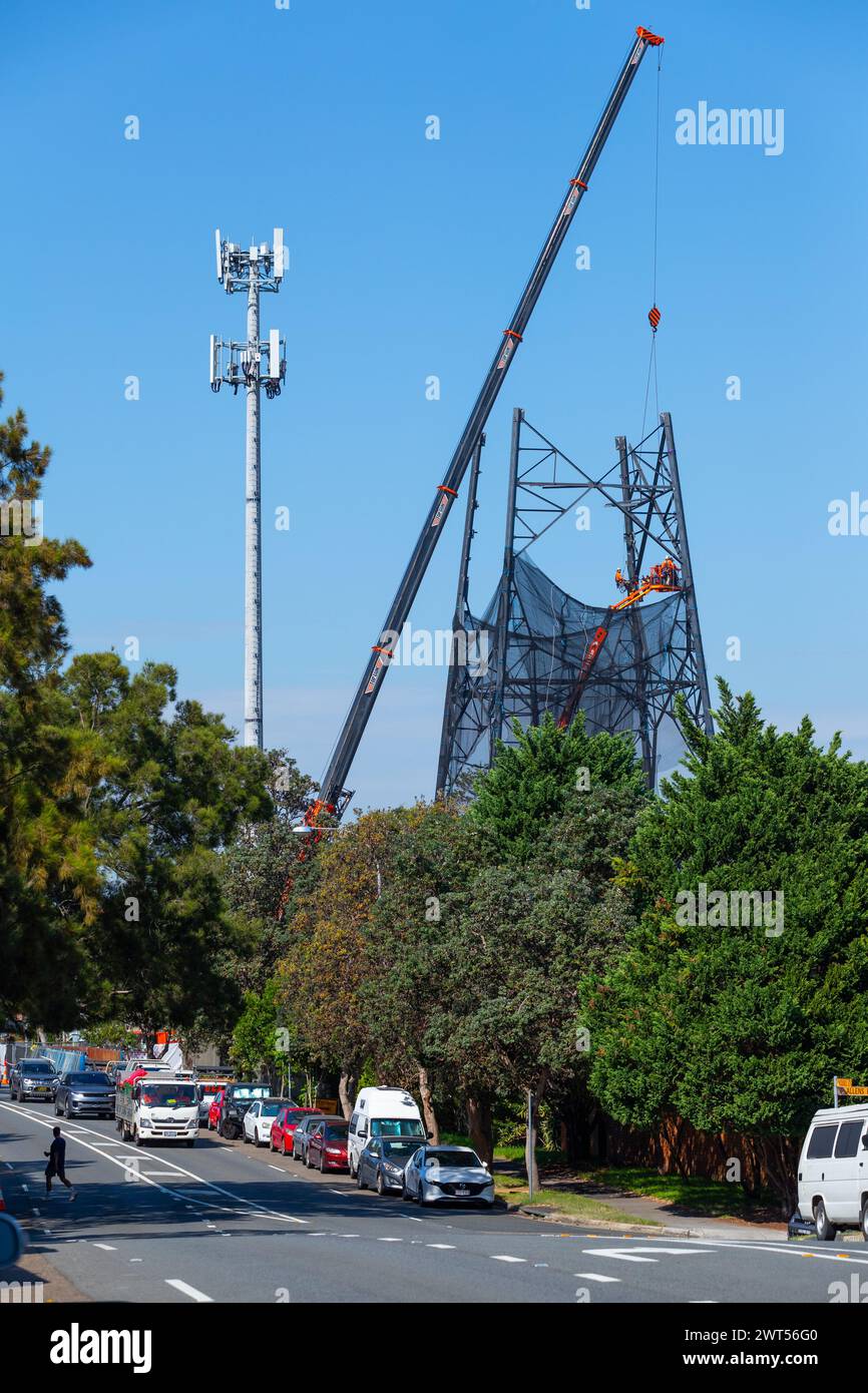 Waverley Communication Tower in Australia is being demolished ...