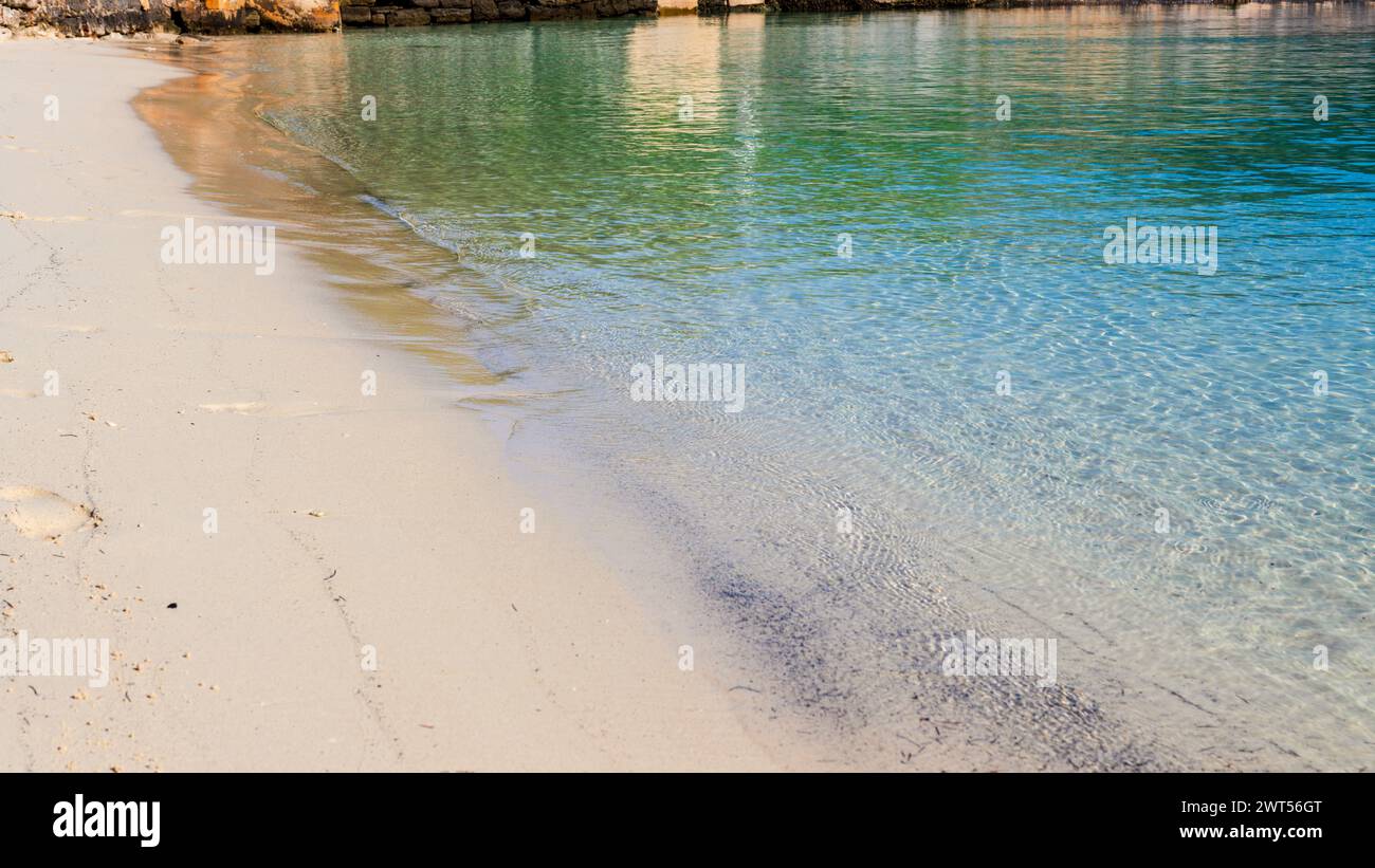 Horseshoe Bay Beach and Deep Bay Beach in Hamilton, Bermuda Stock Photo ...