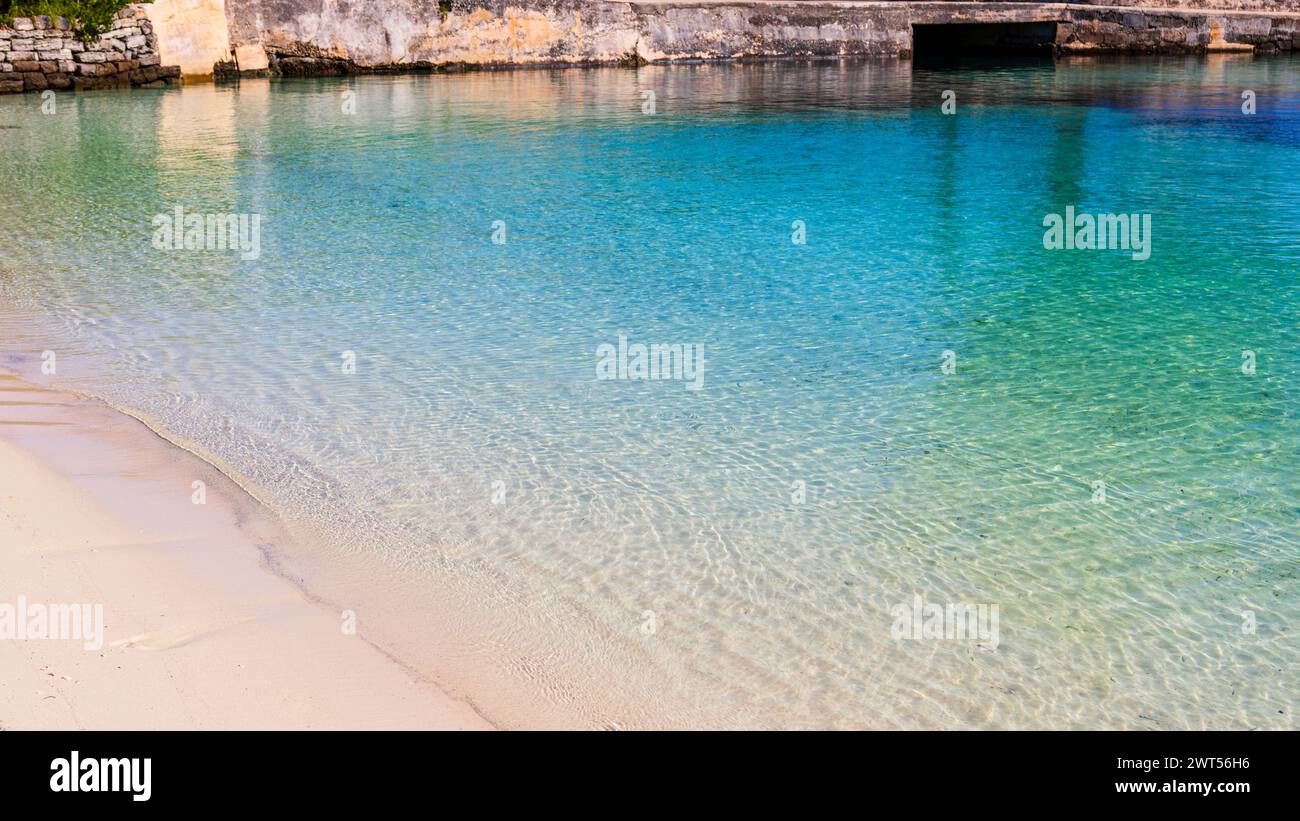Horseshoe Bay Beach and Deep Bay Beach in Hamilton, Bermuda Stock Photo ...