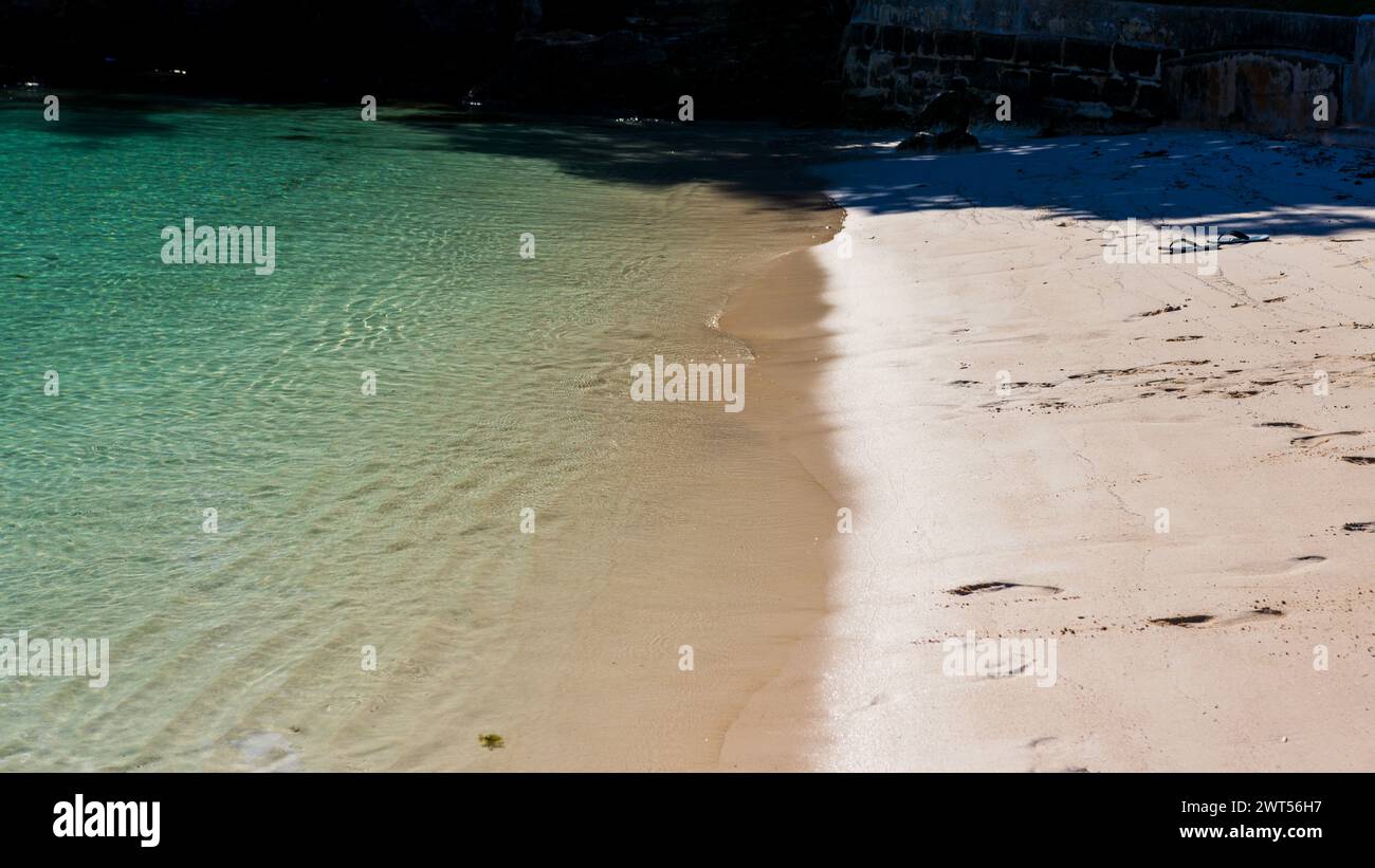 Horseshoe Bay Beach and Deep Bay Beach in Hamilton, Bermuda Stock Photo ...