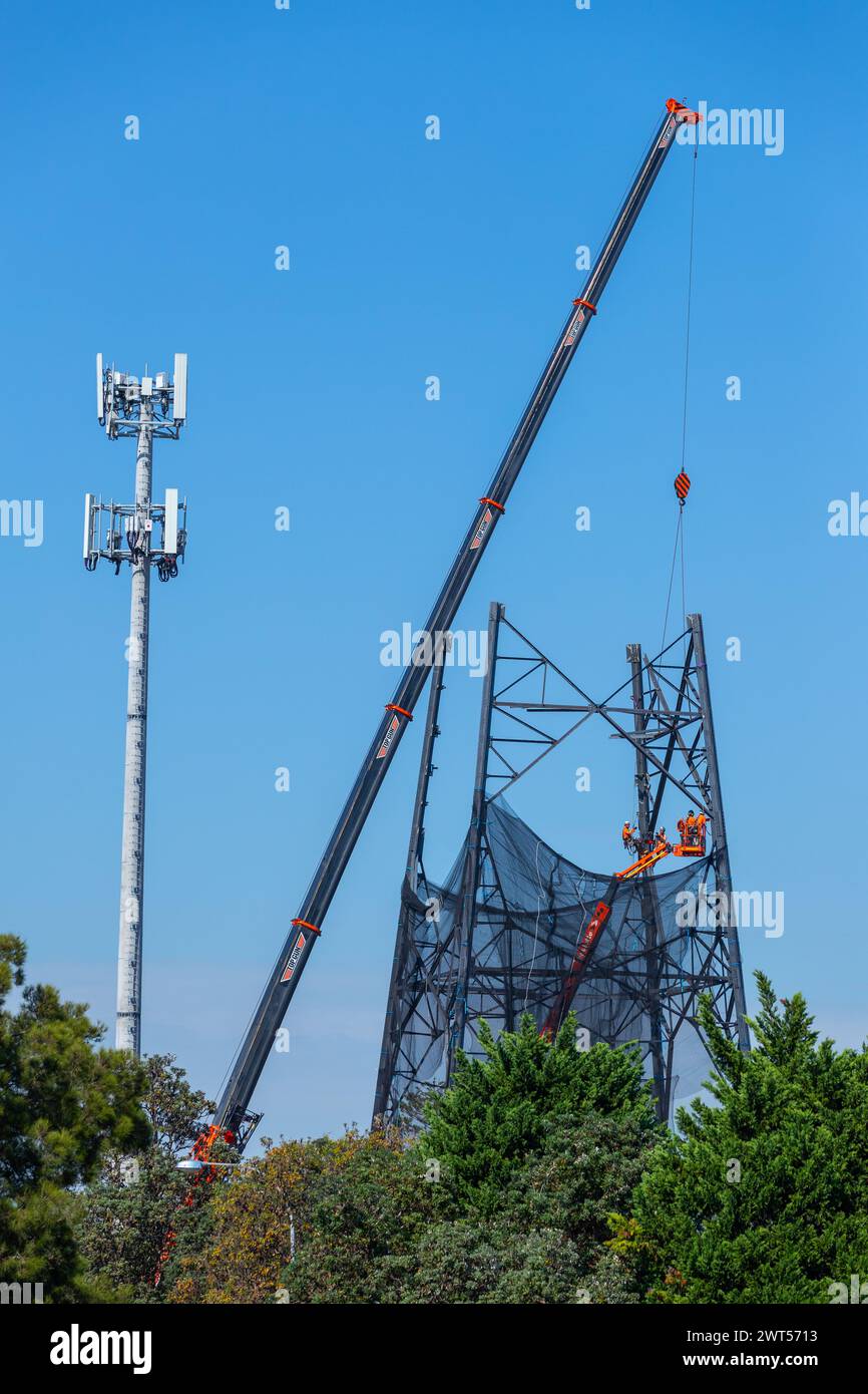 Waverley Communication Tower in Australia is being demolished ...