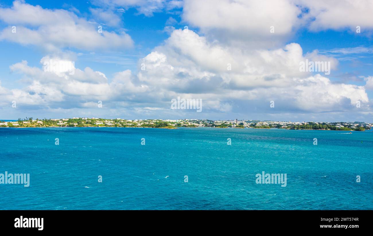 Horseshoe Bay Beach and Deep Bay Beach in Hamilton, Bermuda Stock Photo ...