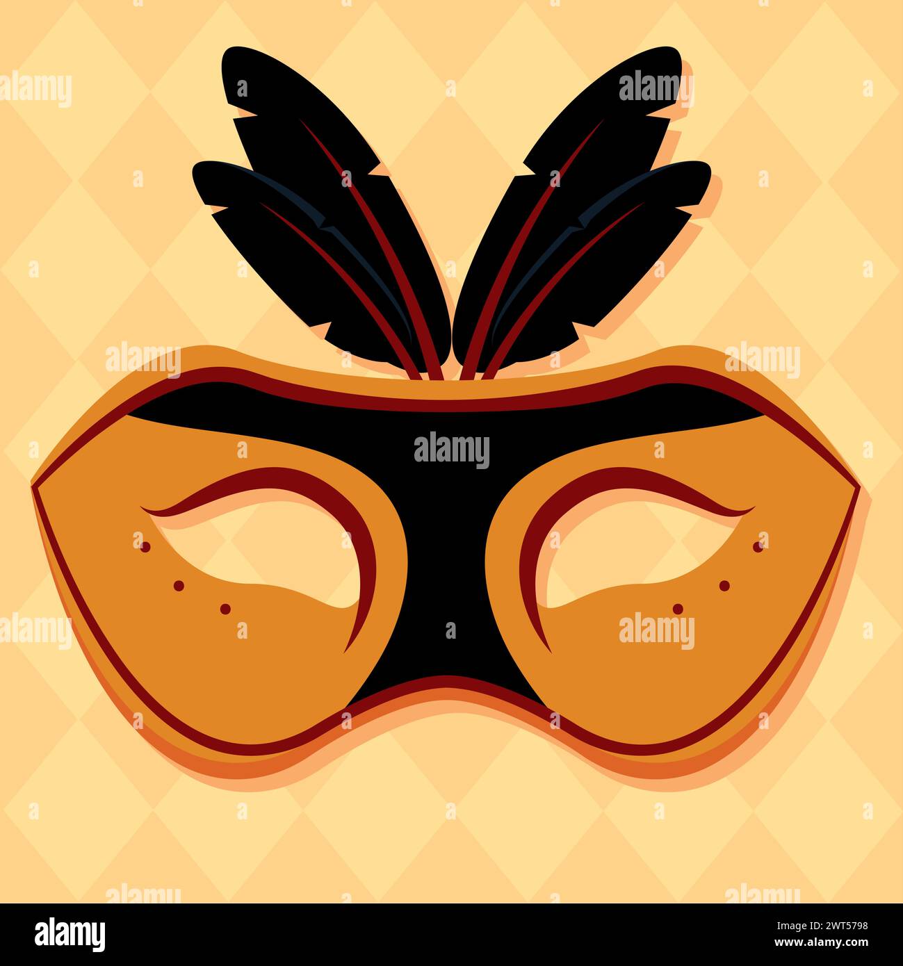 Colored carnival mask Festival Vector Stock Vector Image & Art - Alamy