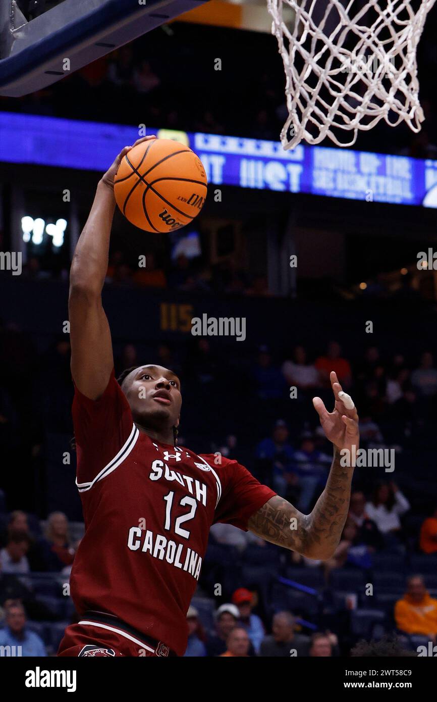 NASHVILLE, TN - MARCH 15: South Carolina Gamecocks guard Zachary Davis ...
