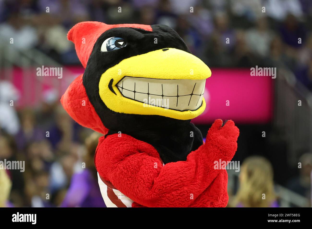 KANSAS CITY, MO - MARCH 14: The Iowa State Cyclones mascot in the ...