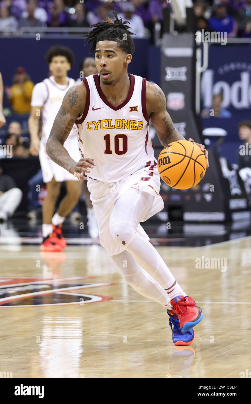 KANSAS CITY, MO - MARCH 14: Iowa State Cyclones guard Keshon Gilbert ...