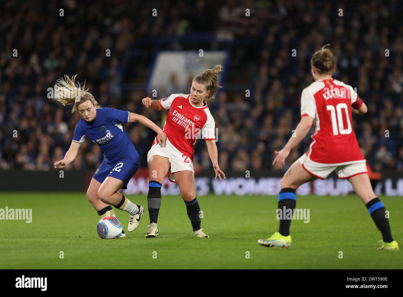 London, UK. 15th Mar, 2024. Erin Cuthbert of Chelsea Women and Victoria ...