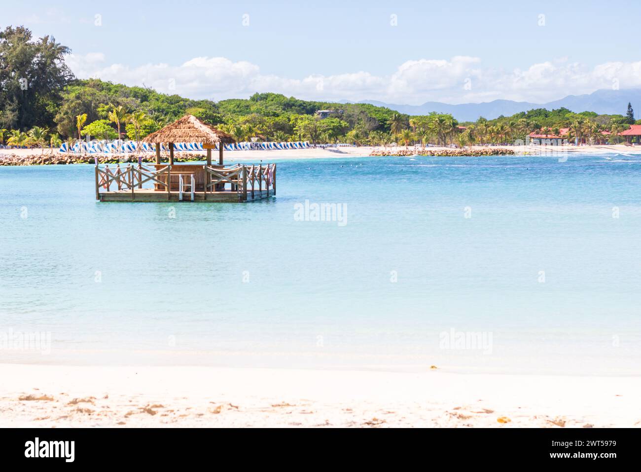 Labadee exotic tropical beach, Haiti, Caribbean Sea Stock Photo - Alamy