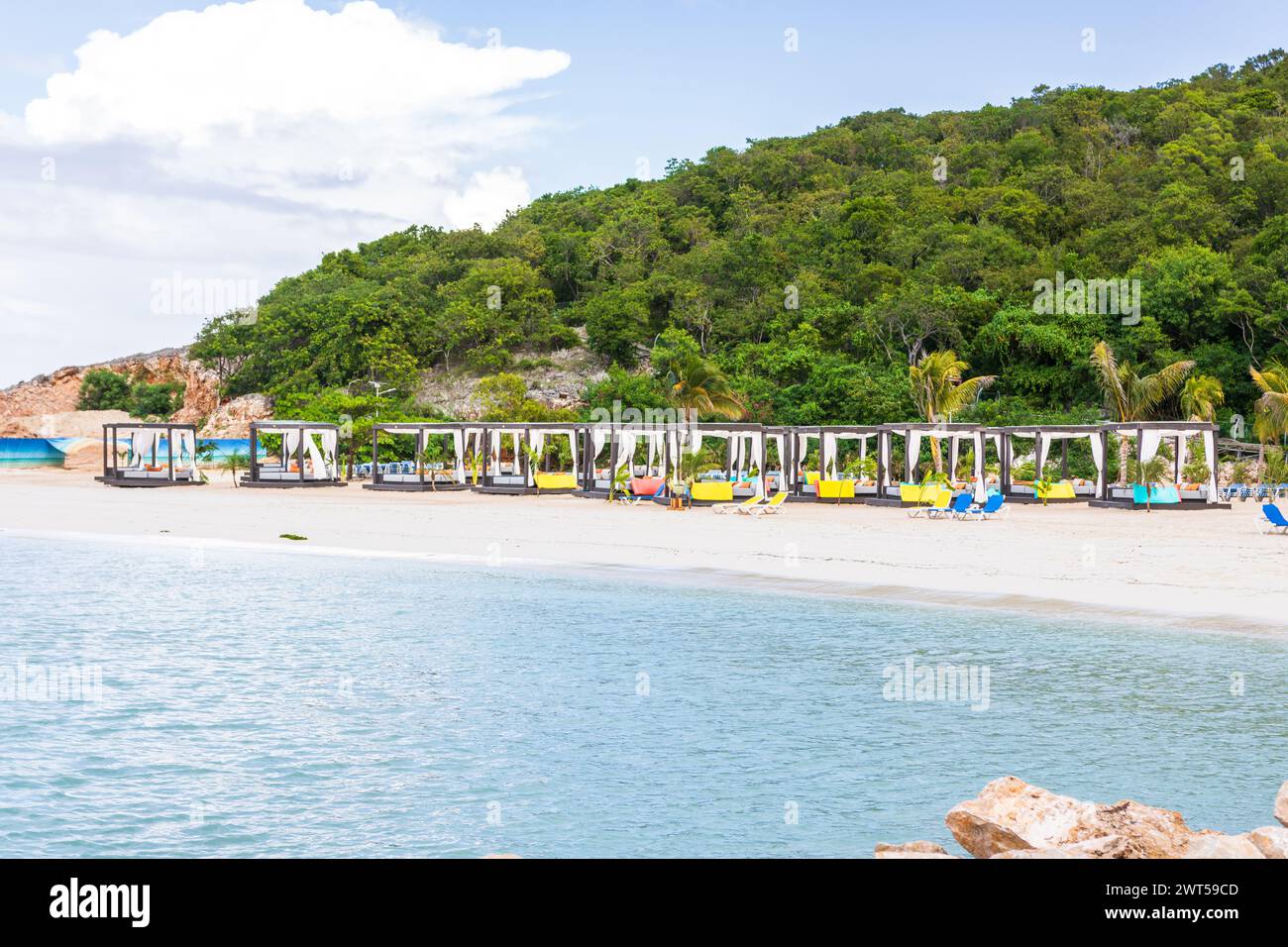 Labadee exotic tropical beach, Haiti, Caribbean Sea Stock Photo - Alamy