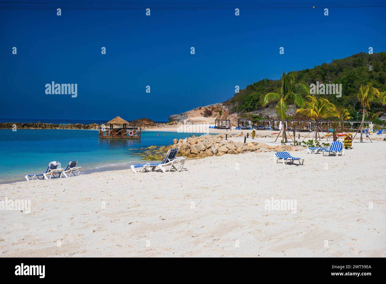 Labadee exotic tropical beach, Haiti, Caribbean Sea Stock Photo - Alamy