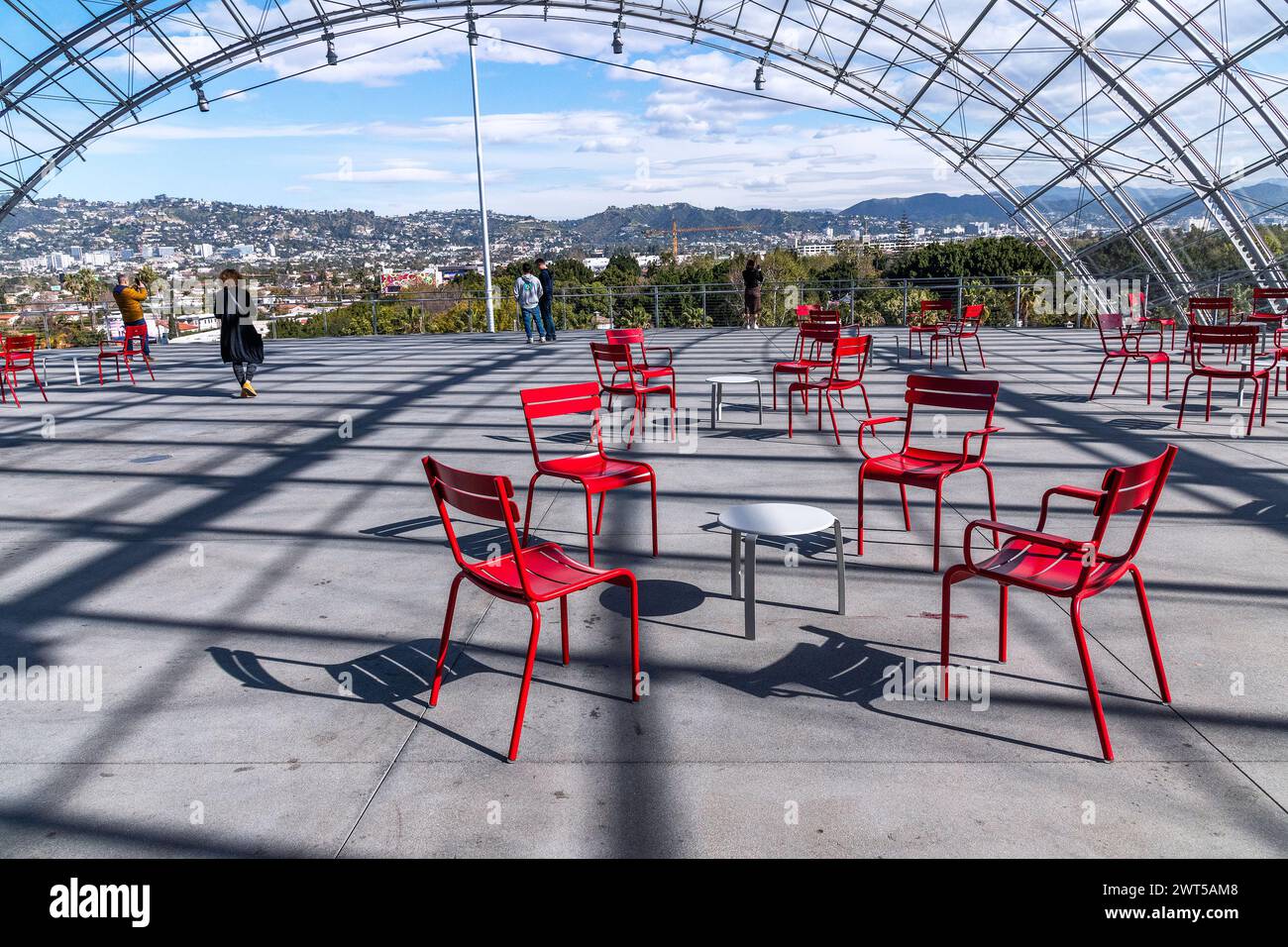 Los Angeles, CA, USA – March 15, 2024: The Dolby Family terrace atop ...